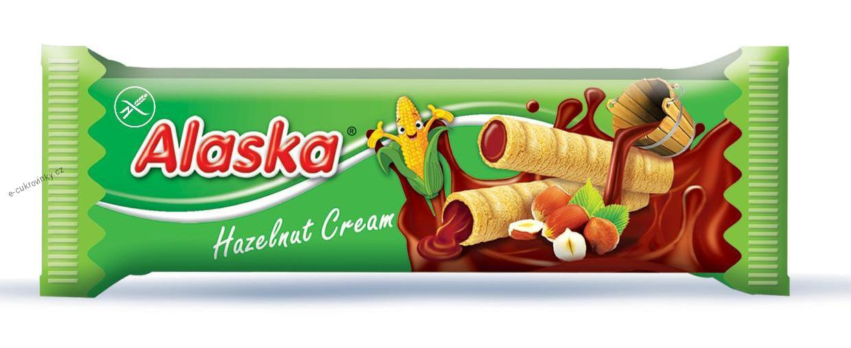 Oplatky | sušenky | piškoty - Alaska kukuřičné trubičky ořechové 18g | Shop