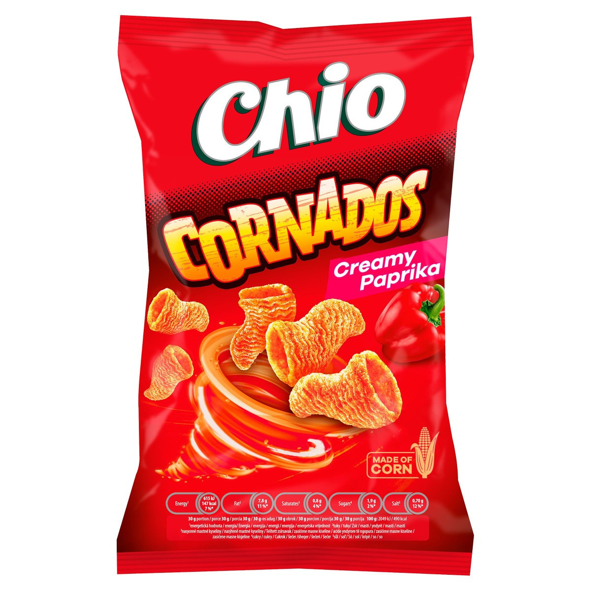 Snacky a krekry - CHIO Cornados Creamy paprika 65g | Shop