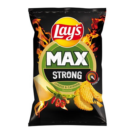 Chipsy a brambůrky - Lays MAX Strong Cheese&Cayenne 120g | Shop