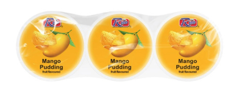 Asijské sladkosti - Rico Mango Pudding With Nata De Coco (3x65g) 195g ...