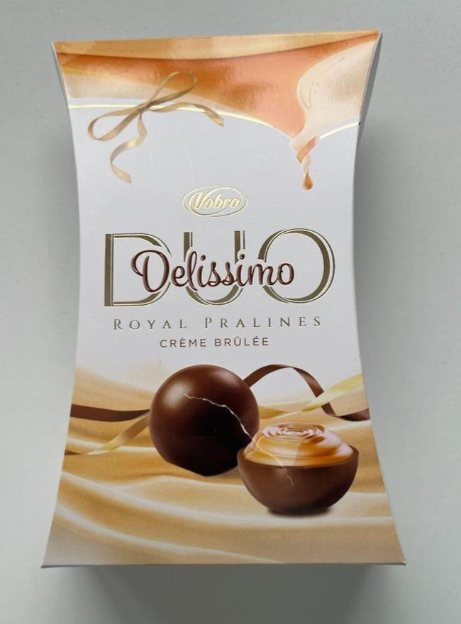 Bonboniéry a pralinky - Vobro Delissimo Duo Creme Brulé 105 g | Shop