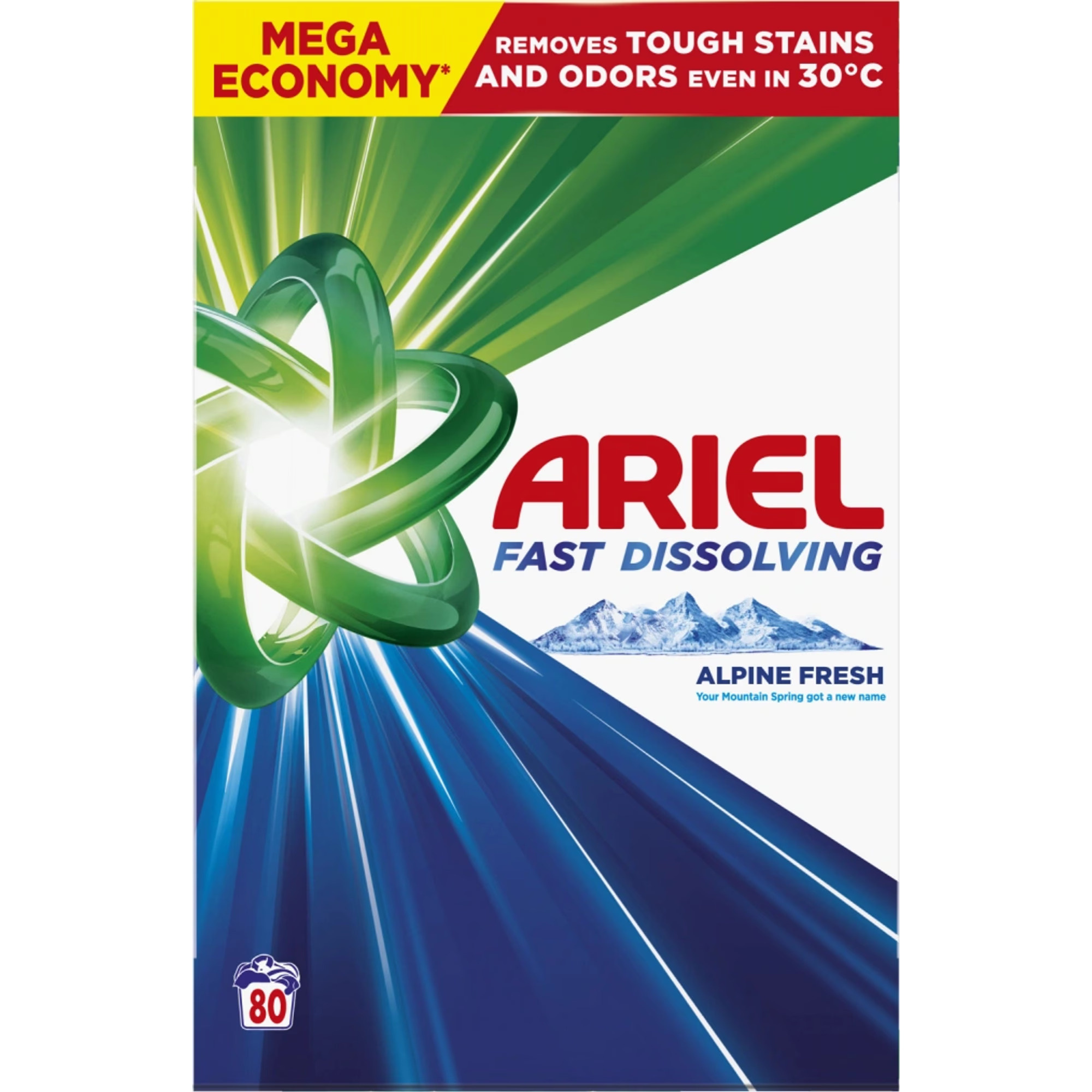 Prací prášky - ARIEL Alpine Fresh prací prášek 4,4 kg | Shop