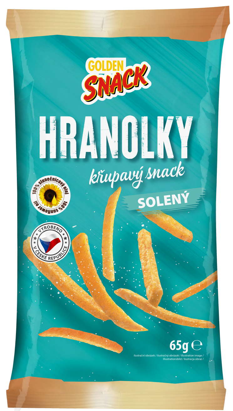 Snacky a krekry - Golden Snack Hranolky solený | Shop