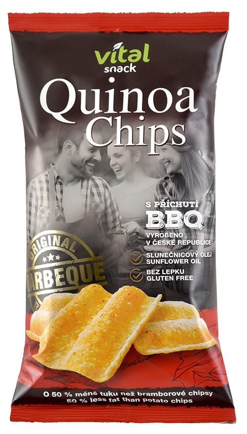 Chipsy a brambůrky - Golden Snack Vital snack Qunioa Chips BBQ 60g | Shop