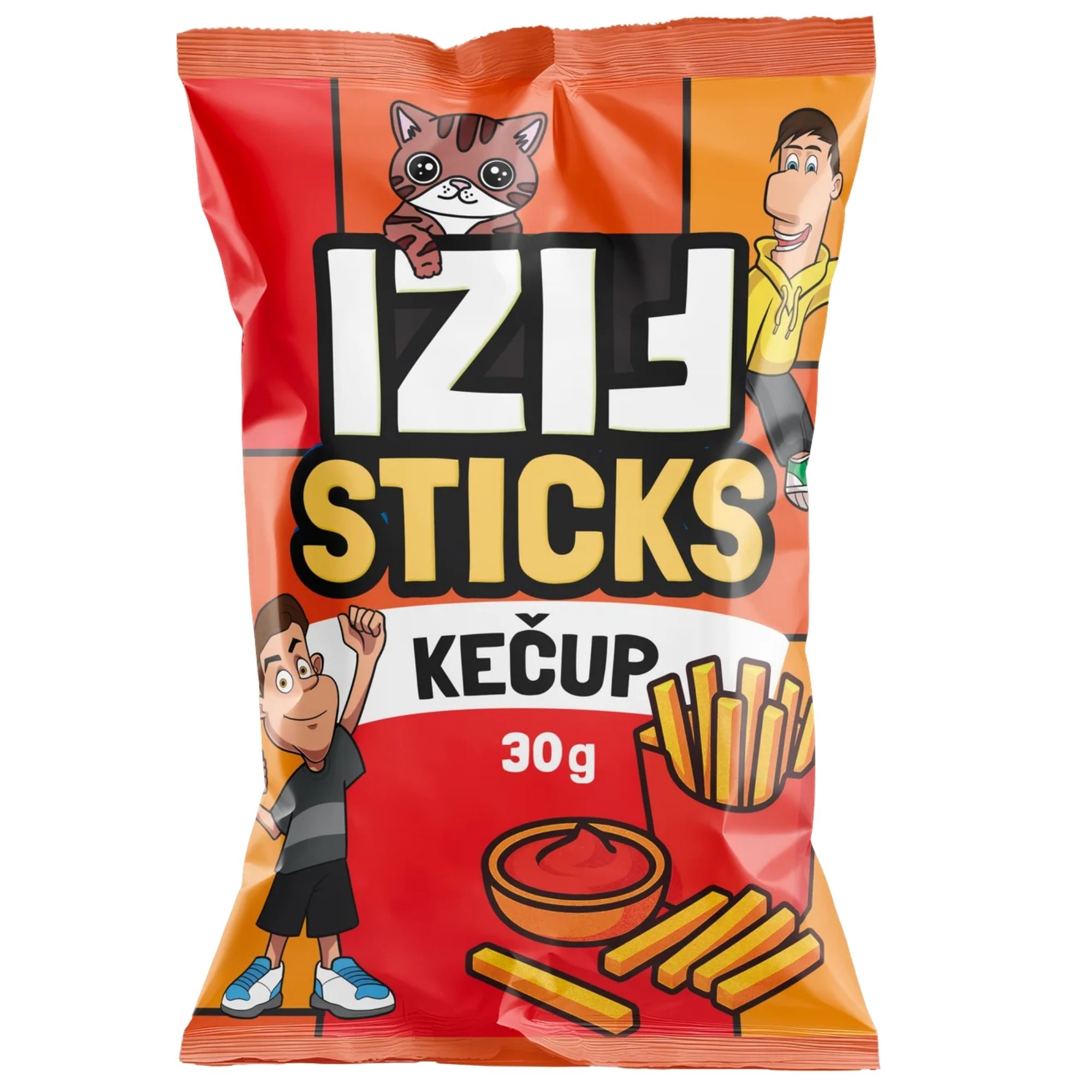 Chipsy a brambůrky - FIZI Sticks Bramborové tyčinky - Kečup 30 g | 50 ...