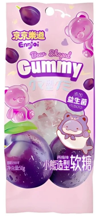Asijské sladkosti - Ennjoi Prune Bear Shaped Gummy 50g | Shop